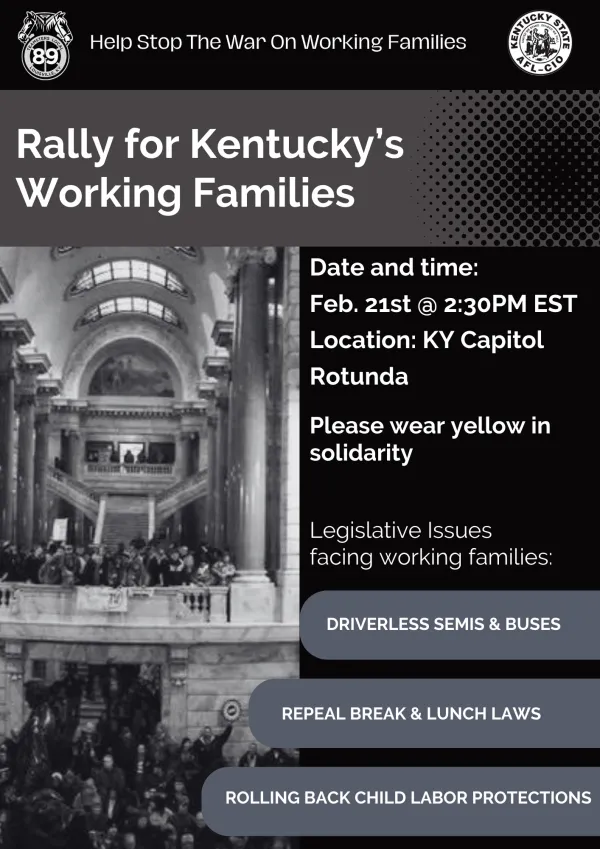 Rally on 02-21-24! | Kentucky State AFL-CIO